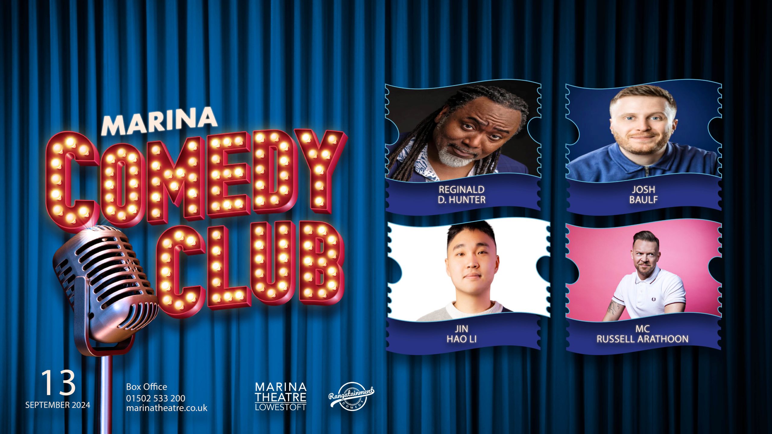 Marina Comedy Club | Marina Theatre, Suffolk