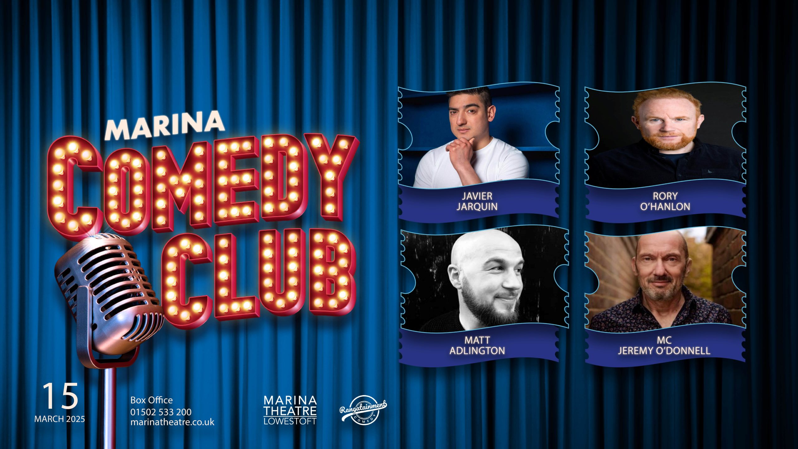 Marina Comedy Club | Marina Theatre, Suffolk